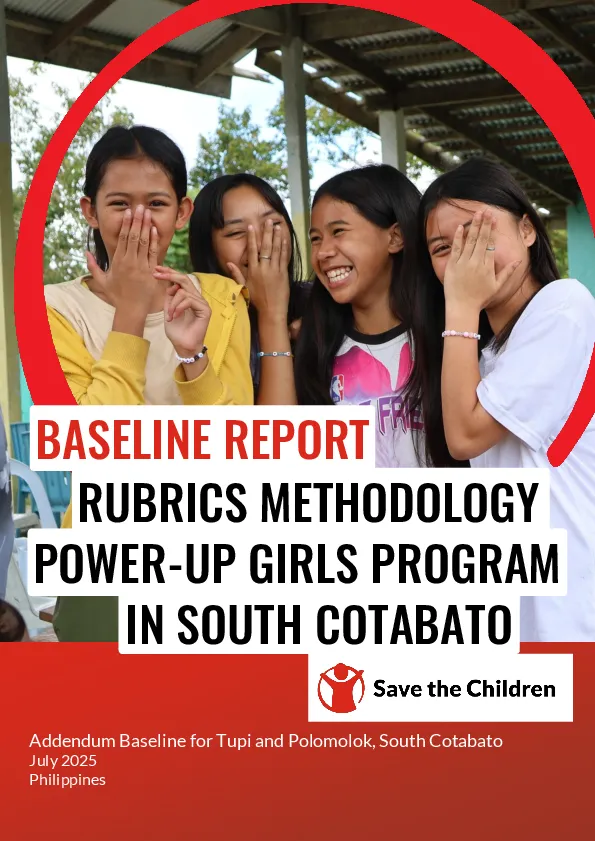 Baseline Report: Rubrics Methodology for Power-Up Girls Program in South Cotabato (Philippines ...