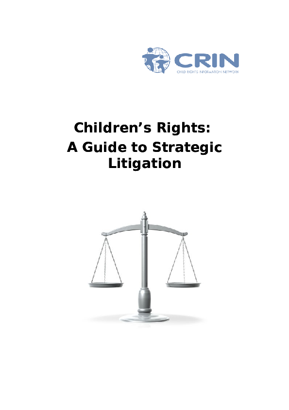 Children's Rights: A Guide to Strategic Litigation - Save the Children ...
