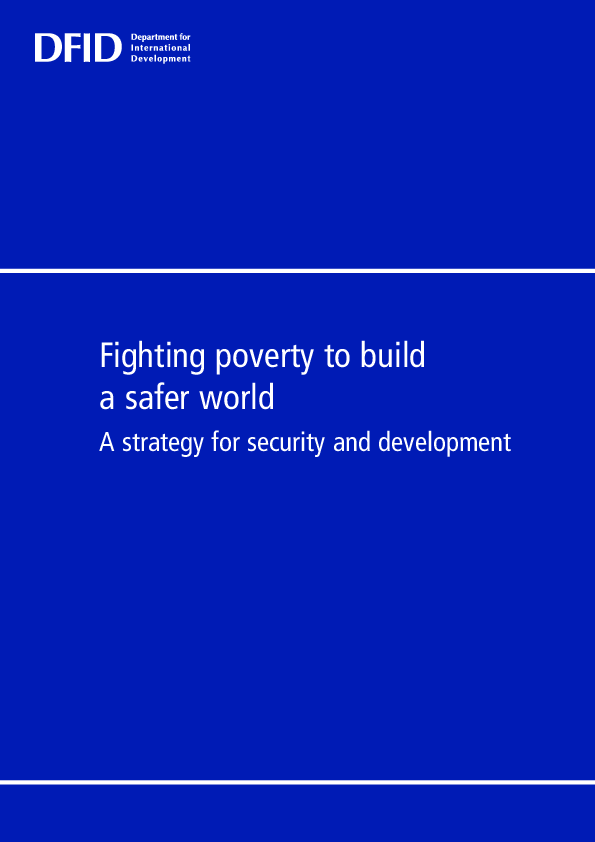 Fighting poverty to build a safer world. A strategy for security and ...