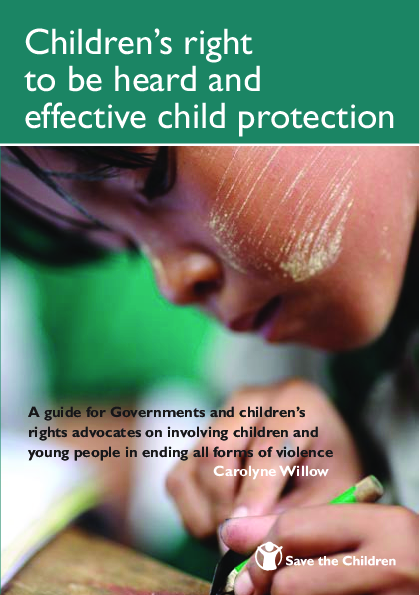 Children's Right to be Heard and Effective Child Protection: A Guide ...