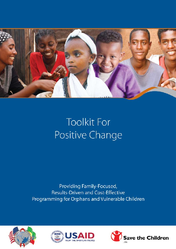 Toolkit for positive change. Providing family-focused, Results-driven ...