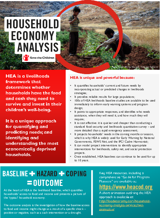 Household Economy Analysis (HEA) - Save the Children’s Resource Centre