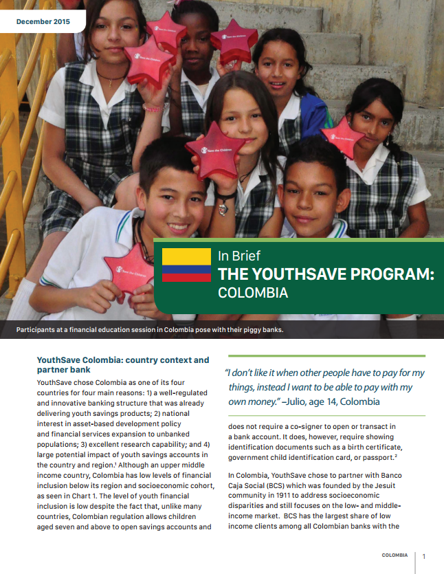Key Findings from the YouthSave Project | Save the Children’s Resource ...