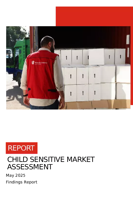 Child Sensitive Market Assessment (Lebanon, 2025) - Save the Children’s ...