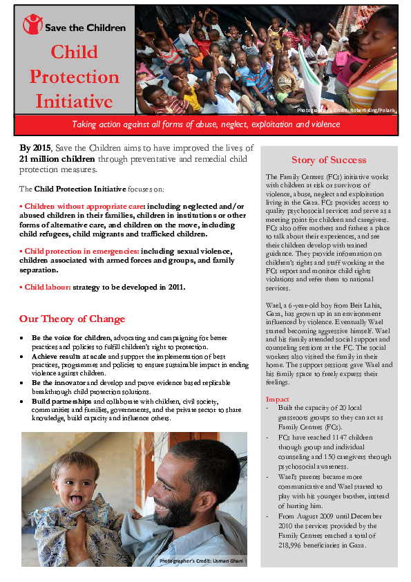 Child Protection Initiative. Taking action against all forms of abuse ...